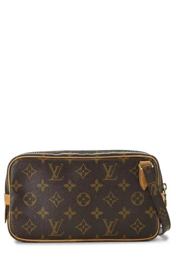 LOUIS VUITTON Monogram Canvas Pochette Marly Bandouliere - Brown