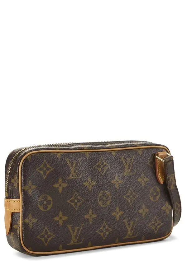 LOUIS VUITTON Monogram Canvas Pochette Marly Bandouliere - Brown