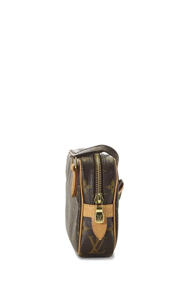 LOUIS VUITTON Monogram Canvas Pochette Marly Bandouliere - Brown