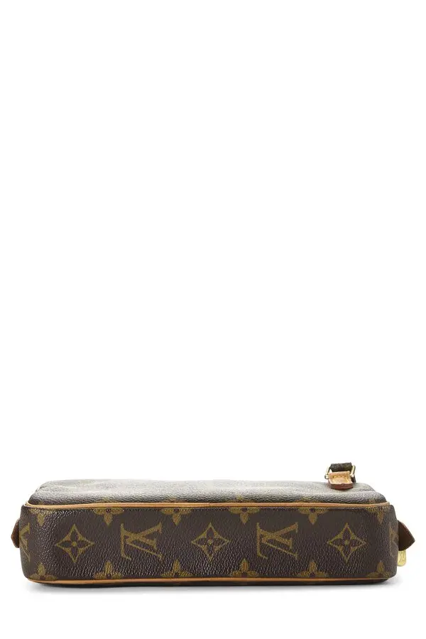 LOUIS VUITTON Monogram Canvas Pochette Marly Bandouliere - Brown