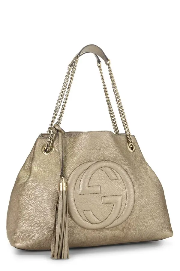 Gucci Soho Chain Tote - Gold