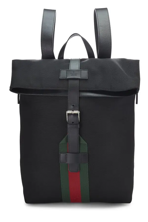 Gucci Techno Canvas Web Backpack