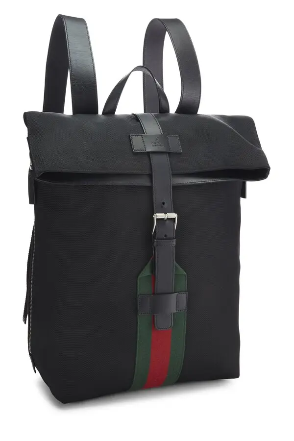 Gucci Techno Canvas Web Backpack