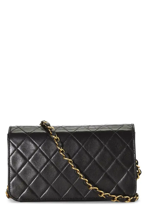Chanel Quilted Lambskin Snap Full Flap Bag