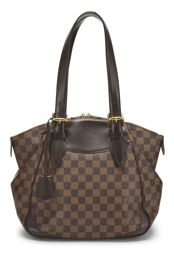 LOUIS VUITTON Damier Ebene Verona Shoulder Bag - Brown