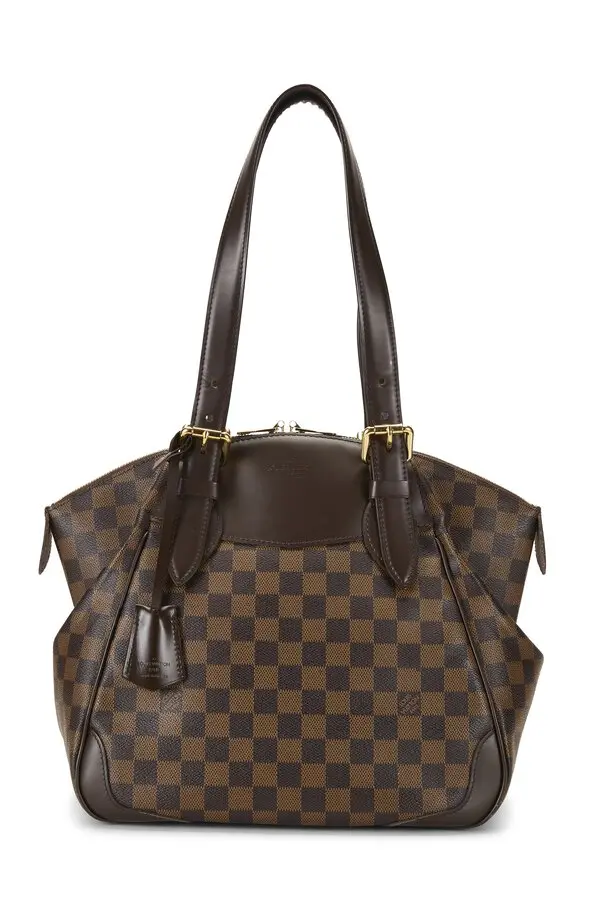 LOUIS VUITTON Damier Ebene Verona Shoulder Bag - Brown