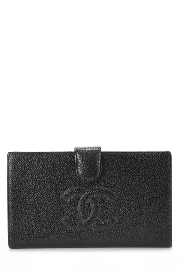 Chanel Caviar Timeless 'cc' Long Wallet - Black