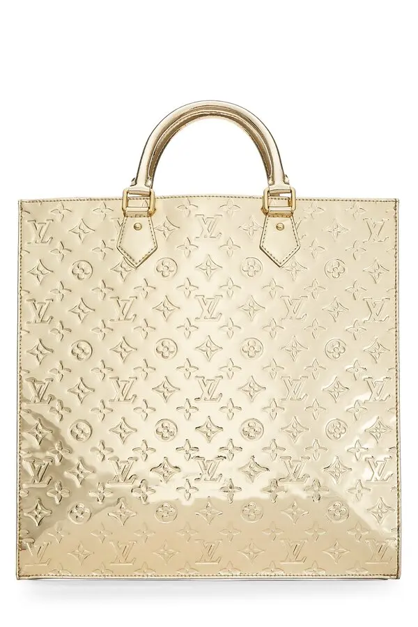 LOUIS VUITTON Monogram Miroir Sac Plat - Gold