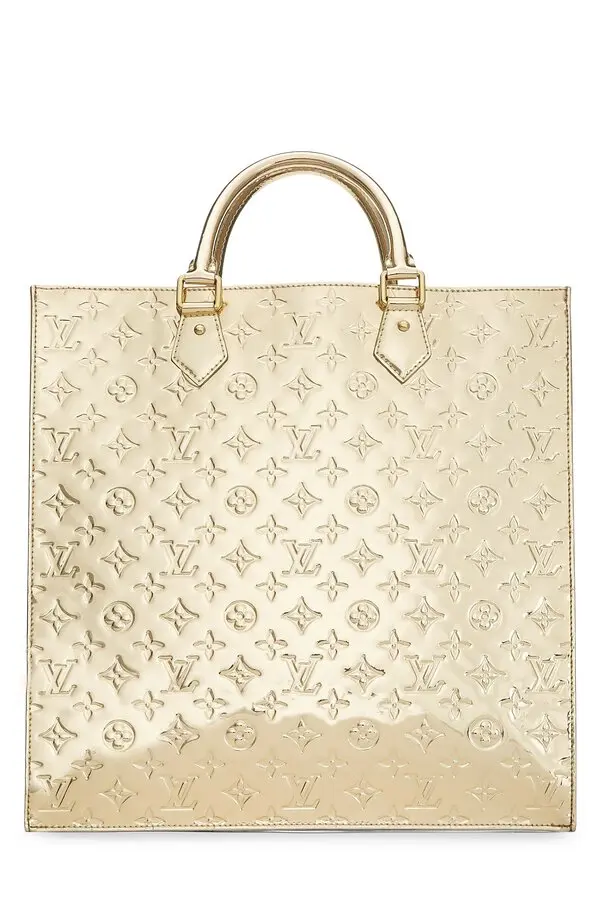LOUIS VUITTON Monogram Miroir Sac Plat - Gold