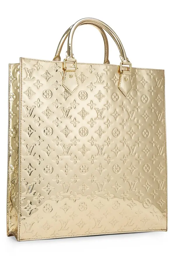 LOUIS VUITTON Monogram Miroir Sac Plat - Gold