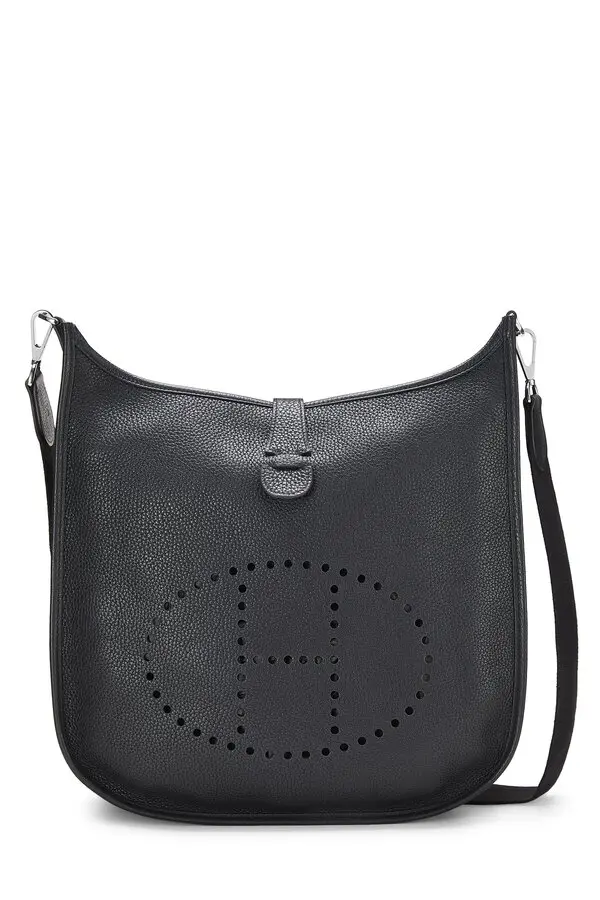 Hermès Clemence Evelyne Iii Bag - Black