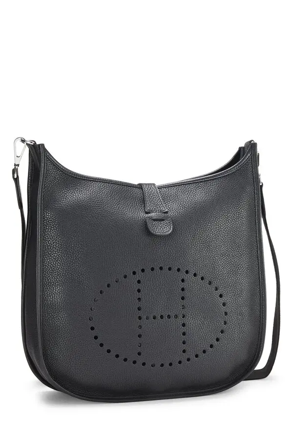 Hermès Clemence Evelyne Iii Bag - Black