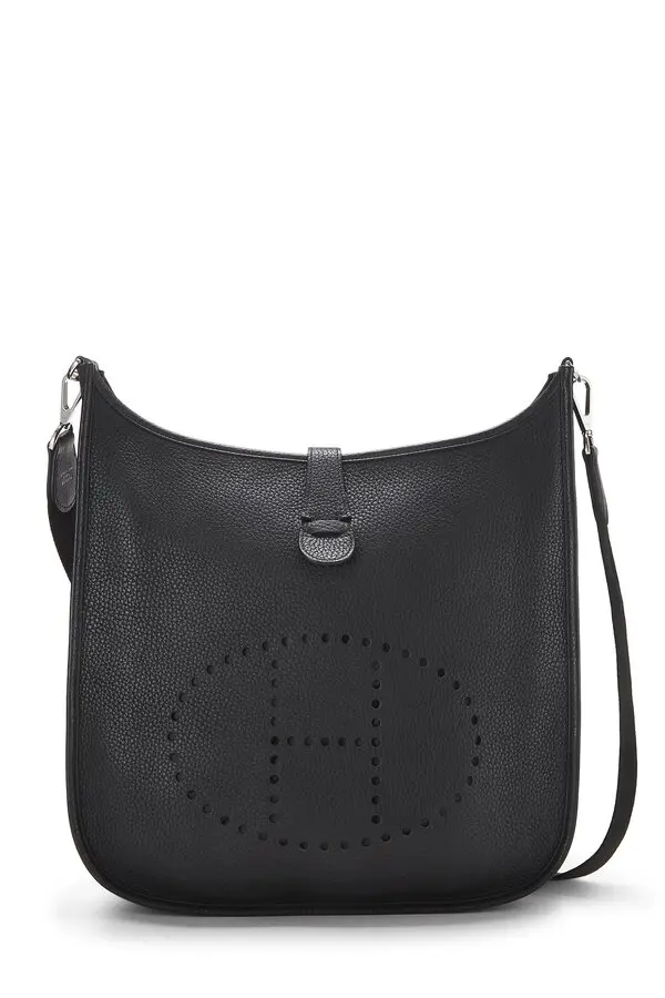 Hermès Clemence Evelyne Iii Bag - Black