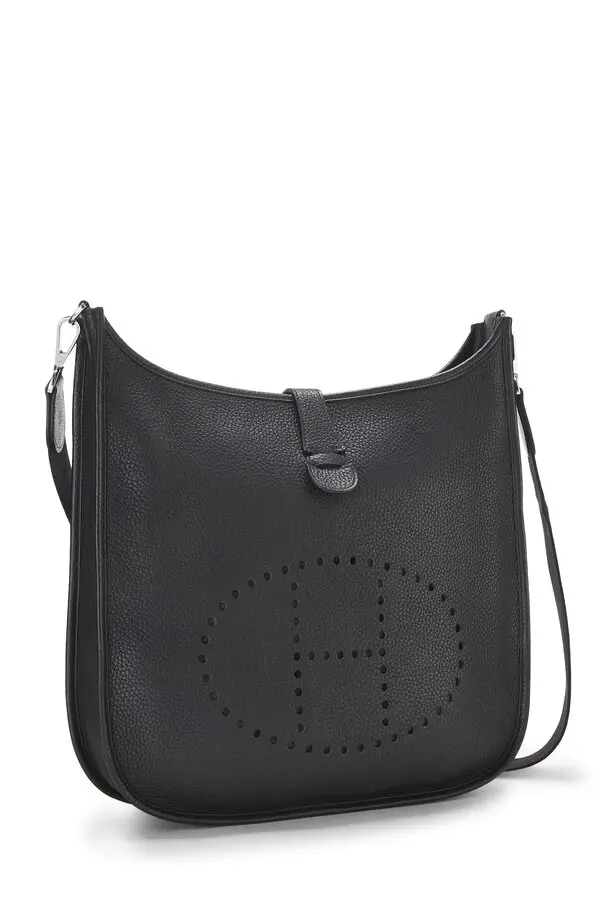 Hermès Clemence Evelyne Iii Bag - Black