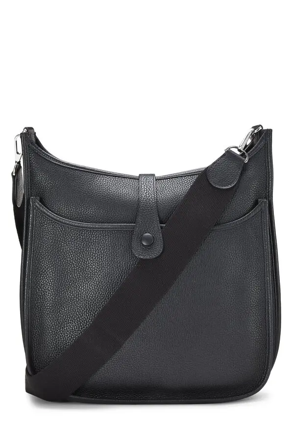 Hermès Clemence Evelyne Iii Bag - Black