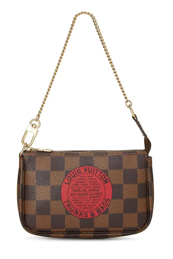 LOUIS VUITTON Damier Ebene Pochette Accessoires - Brown
