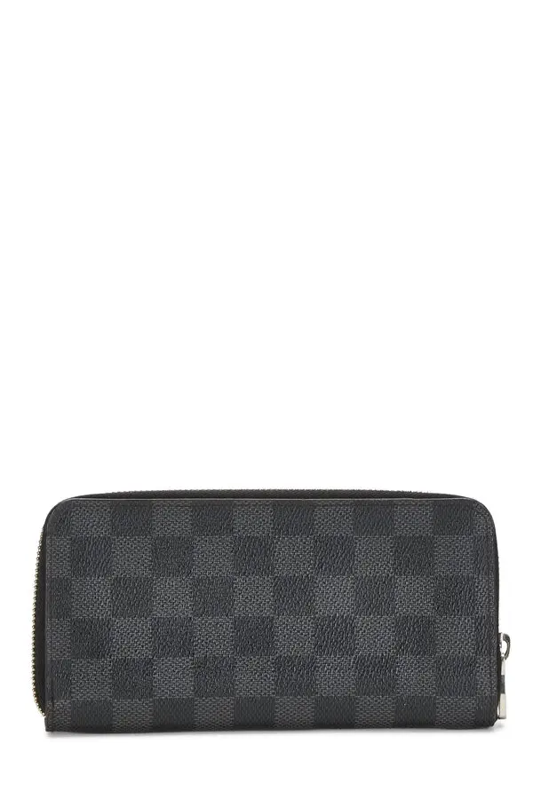 LOUIS VUITTON Damier Graphite Zippy Vertical Wallet - Grey