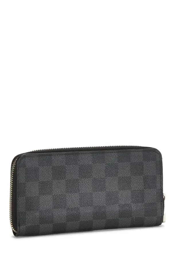 LOUIS VUITTON Damier Graphite Zippy Vertical Wallet - Grey