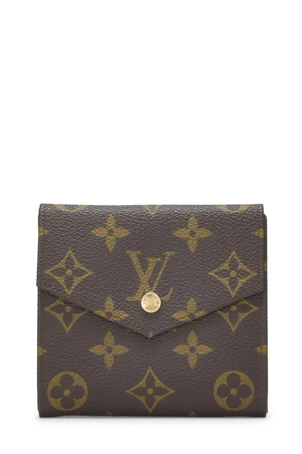 LOUIS VUITTON Monogram Canvas Monnaie Double Snap Wallet