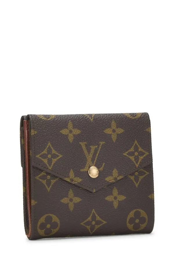 LOUIS VUITTON Monogram Canvas Monnaie Double Snap Wallet
