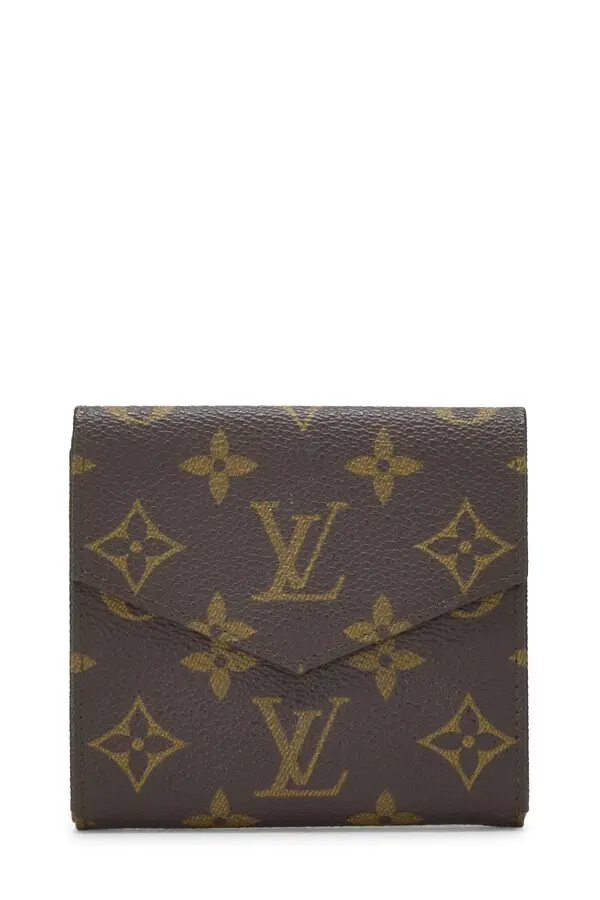 LOUIS VUITTON Monogram Canvas Monnaie Double Snap Wallet