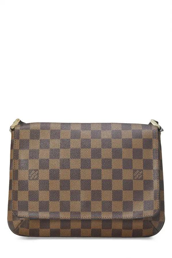 LOUIS VUITTON Damier Ebene Musette Tango - Brown