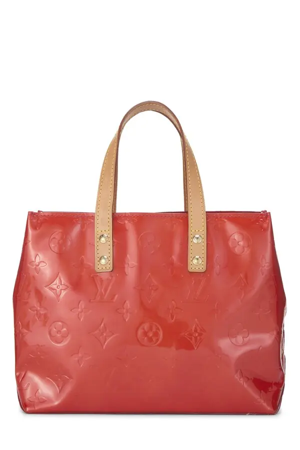 LOUIS VUITTON Sunset Monogram Vernis Reade Tote - Orange