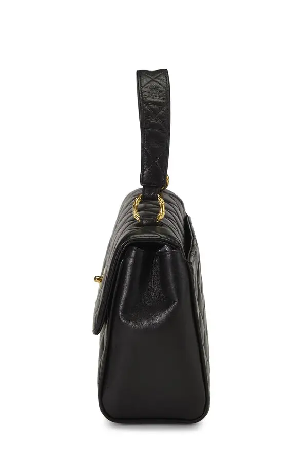 Chanel Quilted Lambskin Kelly Top Handle Bag