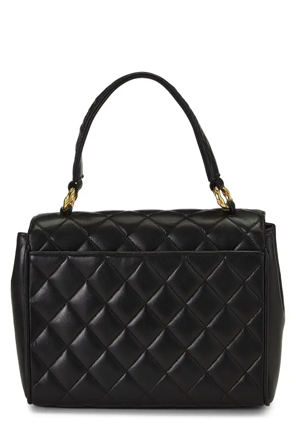 Chanel Quilted Lambskin Kelly Top Handle Bag