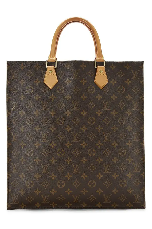 LOUIS VUITTON Monogram Canvas Sac Plat - Brown