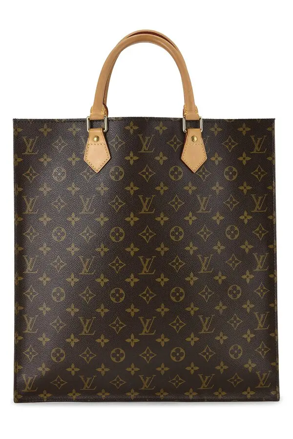 LOUIS VUITTON Monogram Canvas Sac Plat - Brown