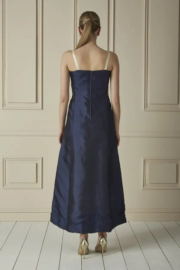 PATOU Dupioni Silk Evening Gown