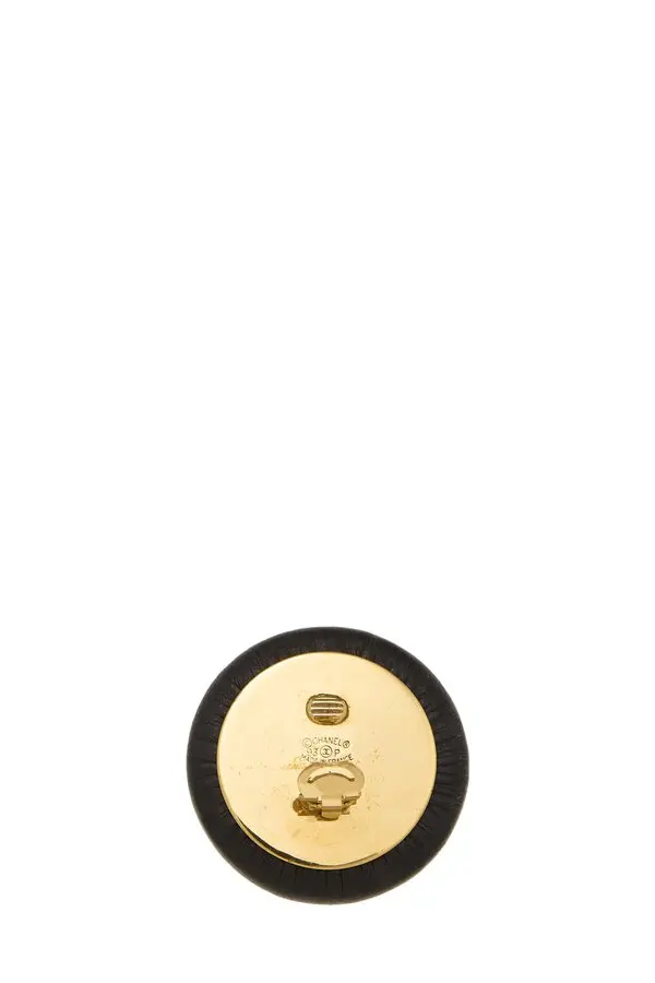 Chanel Cc Button Clip-on Earrings