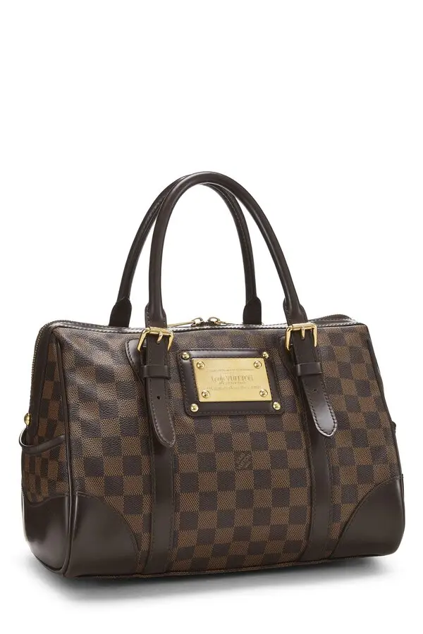 LOUIS VUITTON Damier Ebene Berkeley Top Handle Bag