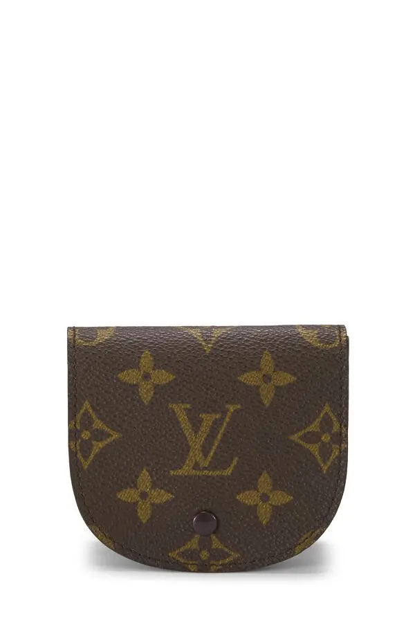 LOUIS VUITTON Monogram Canvas Porte-monnaie Gousset - Brown