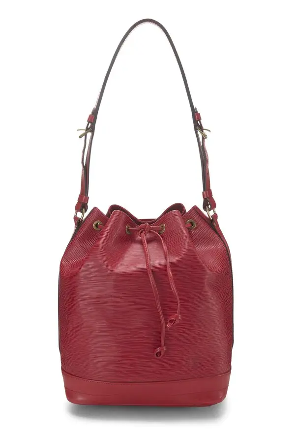 LOUIS VUITTON Epi Noe Bucket Bag - Red