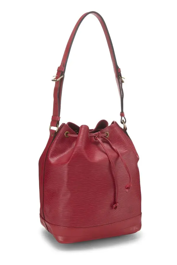 LOUIS VUITTON Epi Noe Bucket Bag - Red