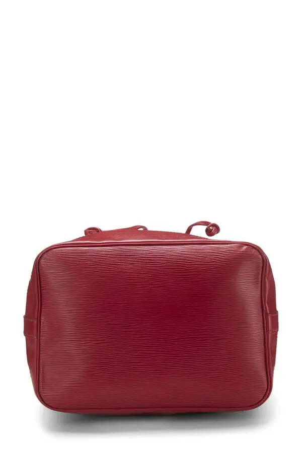LOUIS VUITTON Epi Noe Bucket Bag - Red