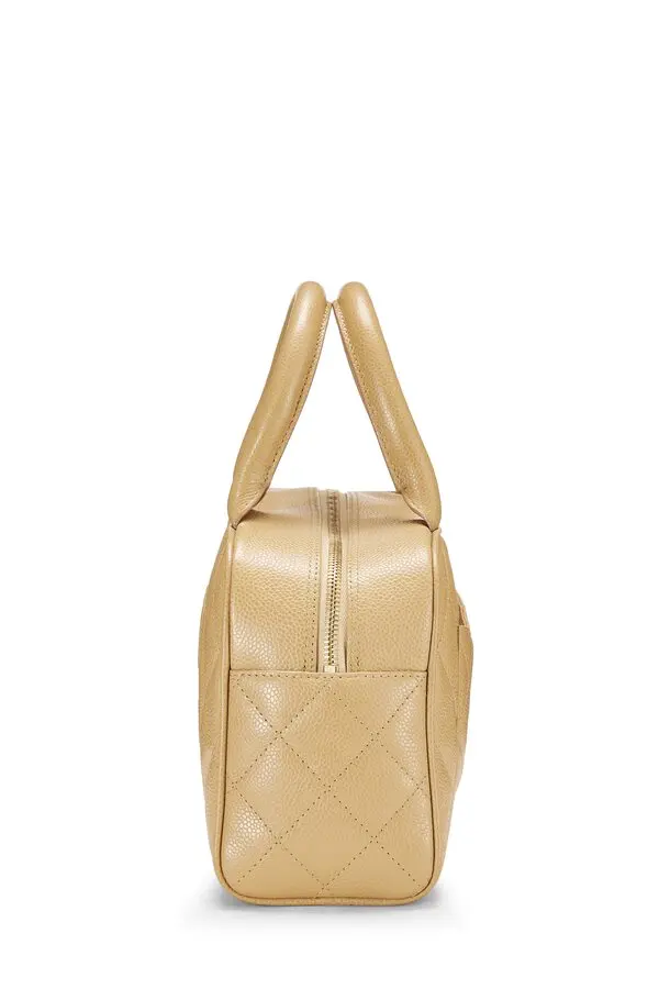 Chanel Quilted Caviar Bowler