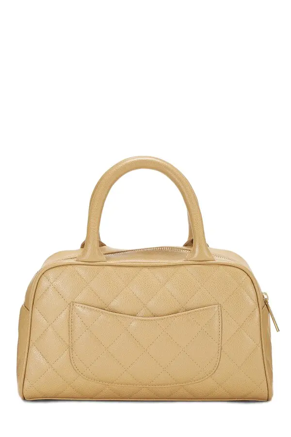 Chanel Quilted Caviar Bowler