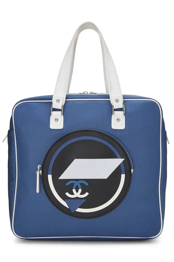 Chanel Airlines Zip Shopping Tote