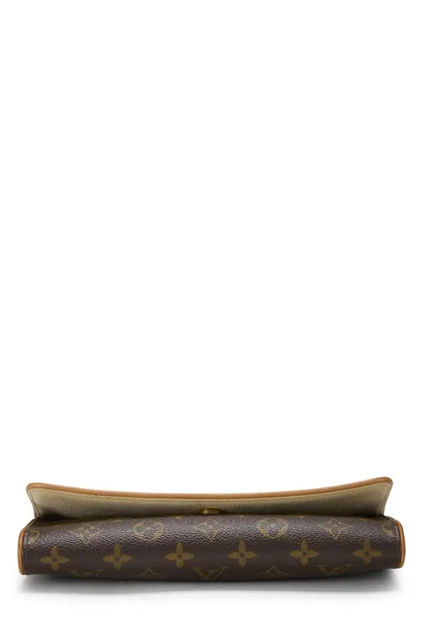 LOUIS VUITTON Monogram Canvas Pochette Twin Bag - Brown
