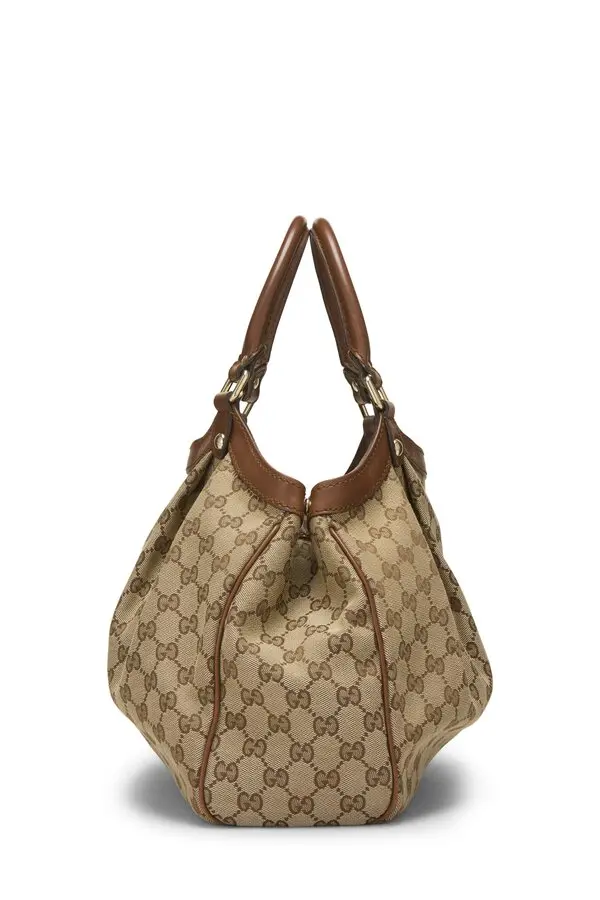 Gucci Original Gg Canvas Sukey Tote Bag - Brown