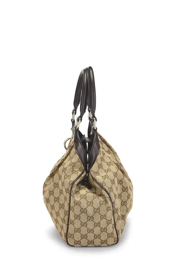 Gucci Original Gg Canvas Sukey Tote Bag - Brown