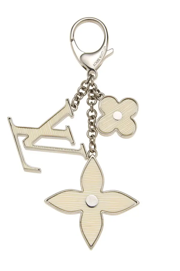 LOUIS VUITTON Fleur De Epi Bag Charm - White