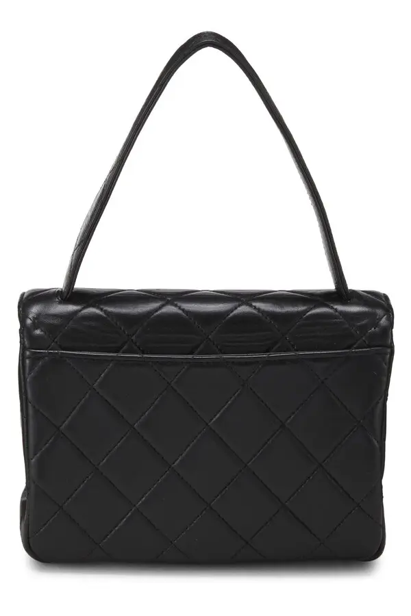 Chanel Quilted Lambskin Handbag With Turnlock