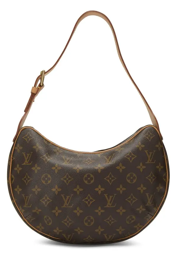 LOUIS VUITTON Monogram Canvas Croissant - Brown