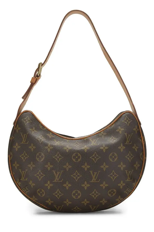 LOUIS VUITTON Monogram Canvas Croissant - Brown
