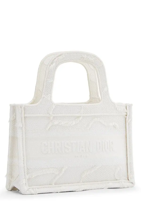 Dior Embroidered Canvas Book Tote Mini