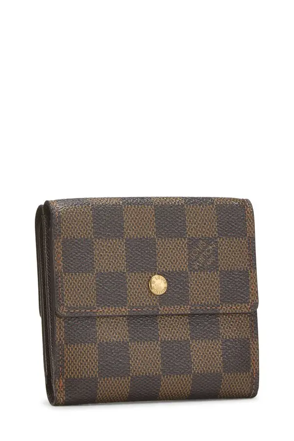 LOUIS VUITTON Damier Ebene Elise Wallet